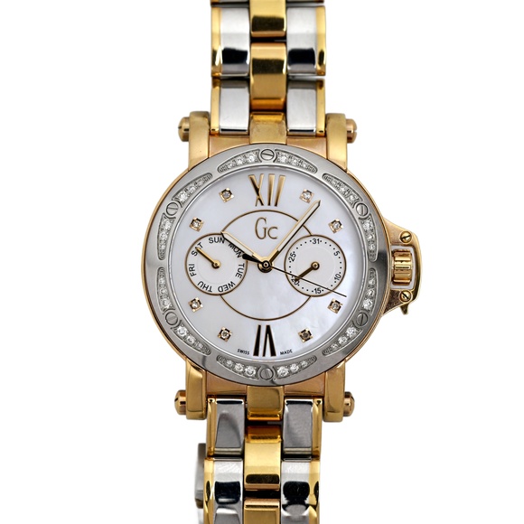 Guess | Accessories | Gc Guess Diamond Swiss Made Ladies Bezel Rose ...